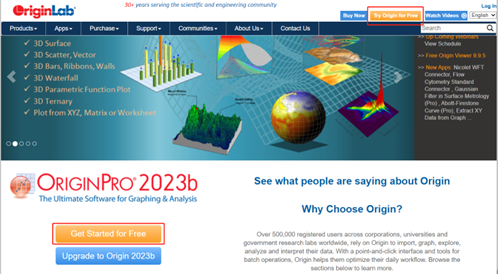 Origin Lab 2023b教育版使用申请 | Frank' blog